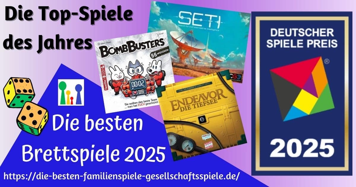 Die besten Brettspiele 2025 – Die TOP 10 Spiele-Neuheiten